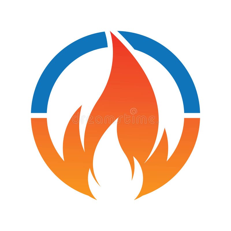 Illustration Du Logo Incendie Et Symbole D'incendie Illustration de ...