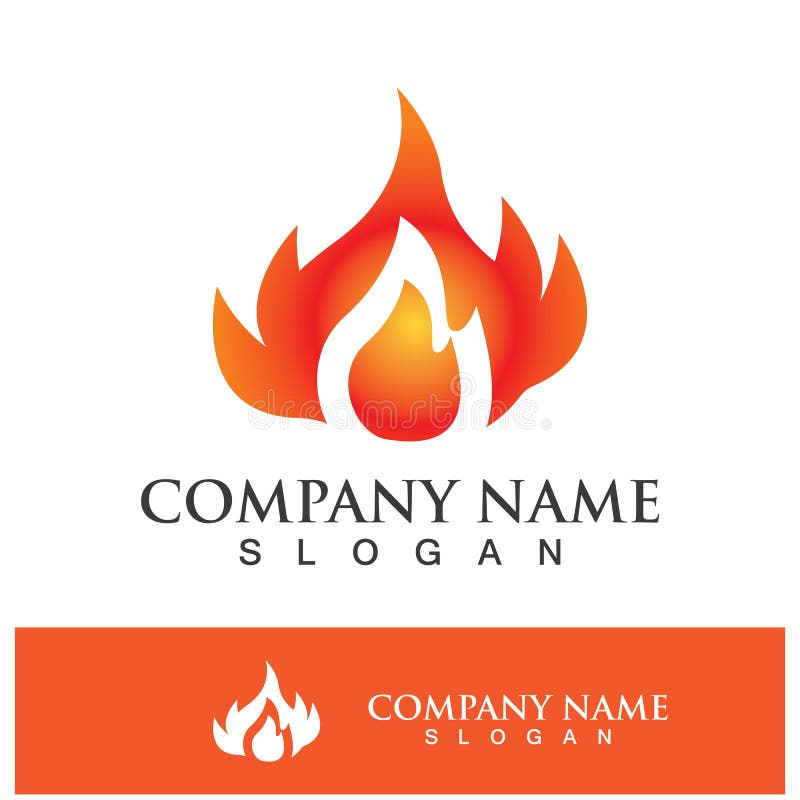 Illustration Du Logo Incendie Et Symbole D'incendie Illustration de ...