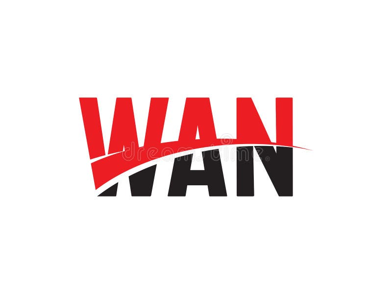 Illustration Du Logo Initial De La Lettre De Wan Illustration de ...