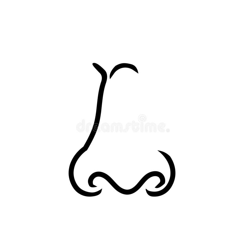 Illustration du nez illustration de vecteur. Illustration du vecteur ...