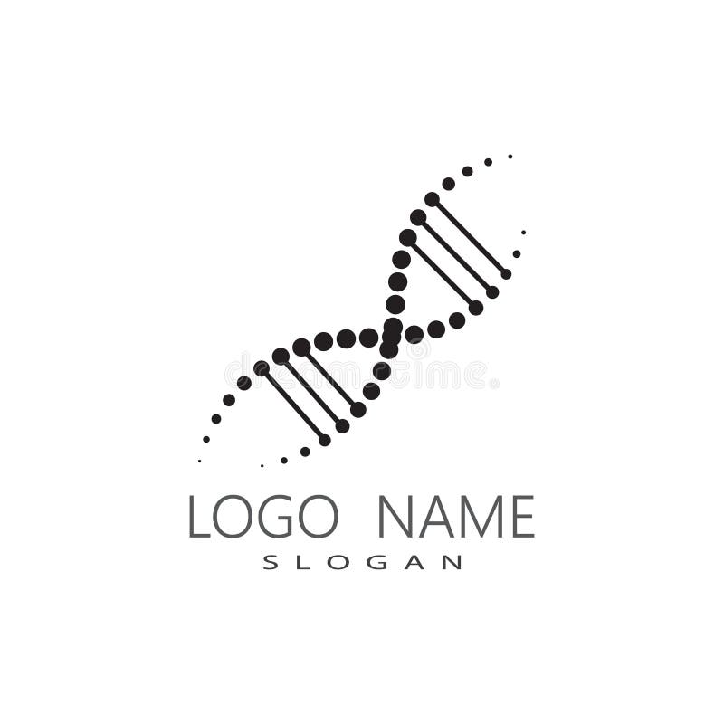 Illustration Du Symbole Vectoriel Du Logo Dna Gene Illustration de ...