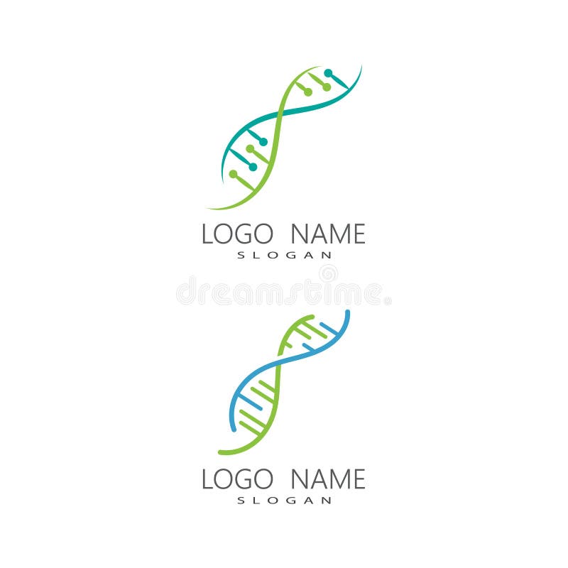 Illustration Du Symbole Vectoriel Du Logo Dna Gene Illustration de ...