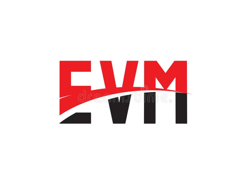 Illustration Du Vecteur De Conception Du Logo Initial De La Lettre Evm ...