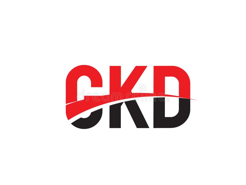 Illustration Du Vecteur De Conception Du Logo Initial De La Lettre Gkd ...