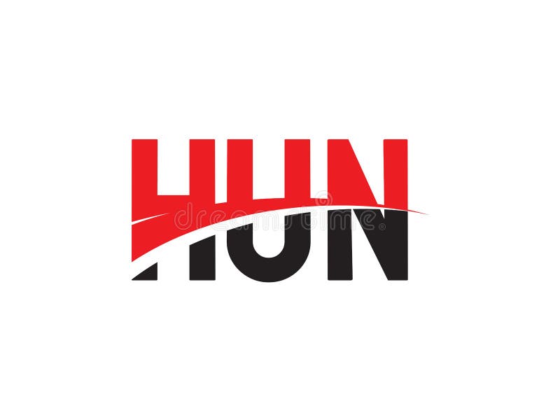 Illustration Du Vecteur De Conception Du Logo Initial De La Lettre Hun ...