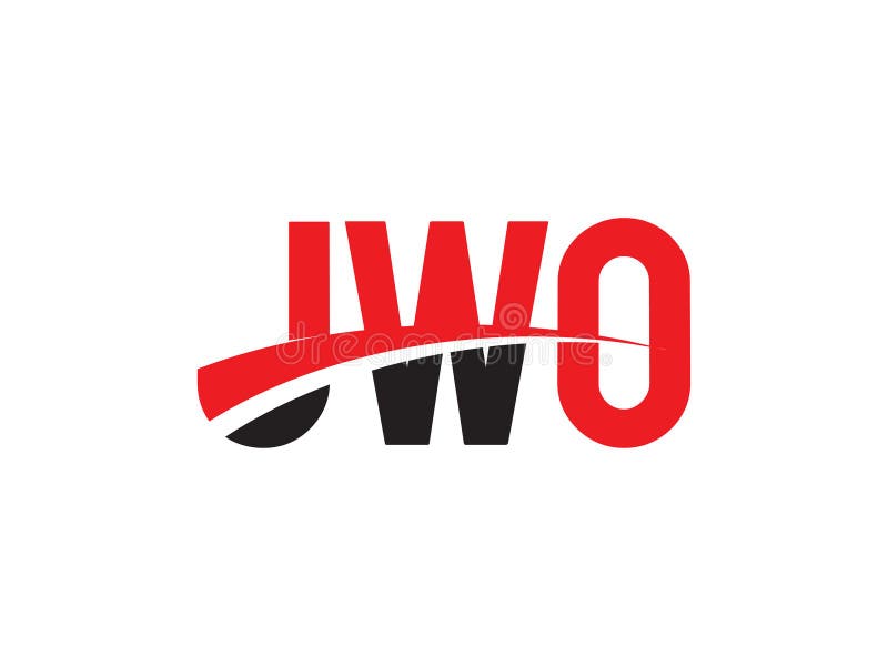 Illustration Du Vecteur De Conception Du Logo Initial De La Lettre Jwo ...