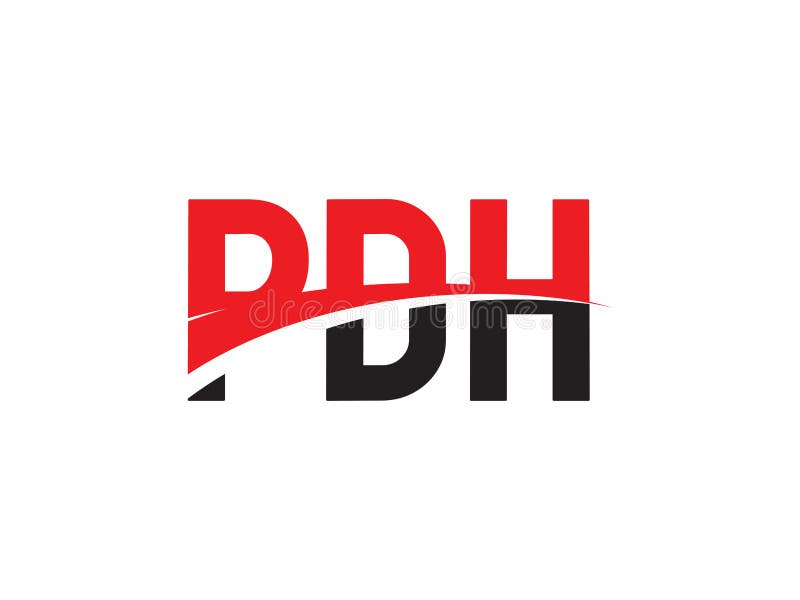 Illustration Du Vecteur De Conception Du Logo Initial De La Lettre Pdh ...