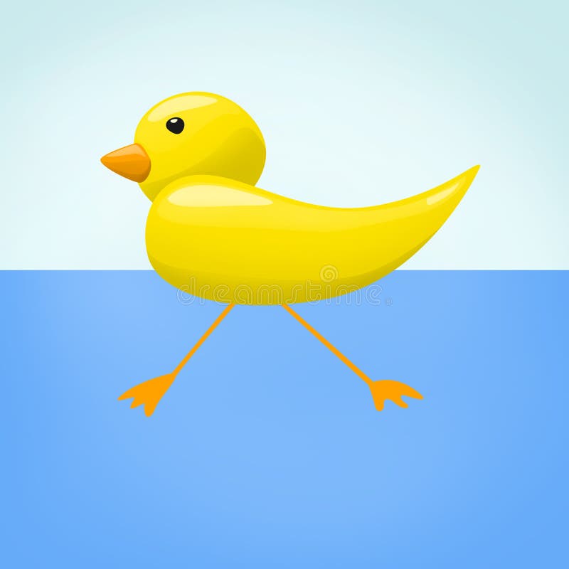 Illustration of Duck in Water Stock Illustration - Illustration of ...