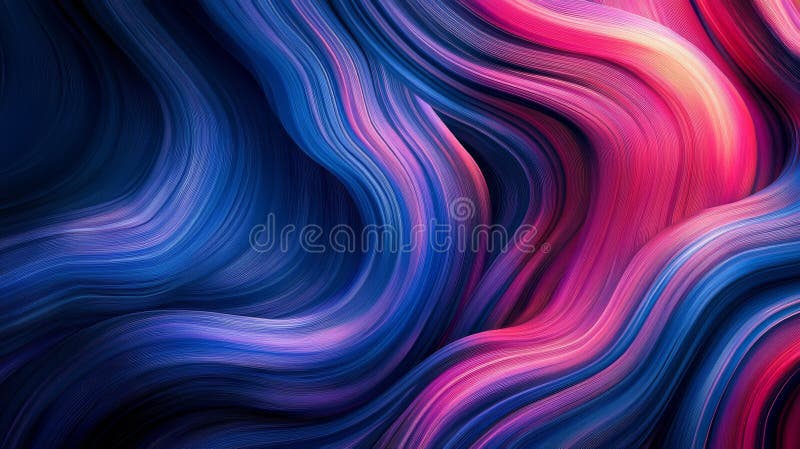 Illustration of a Dynamic Dancing Light Trail in Vibrant Shades of Red ...