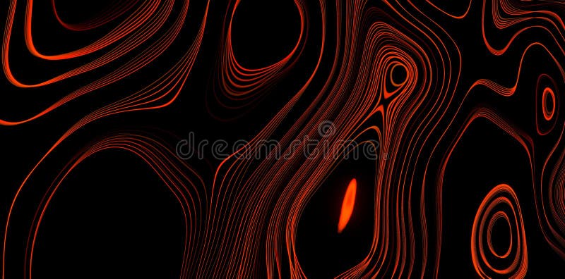 Dynamic Red and Orange Abstract Lines Background Stock Illustration ...