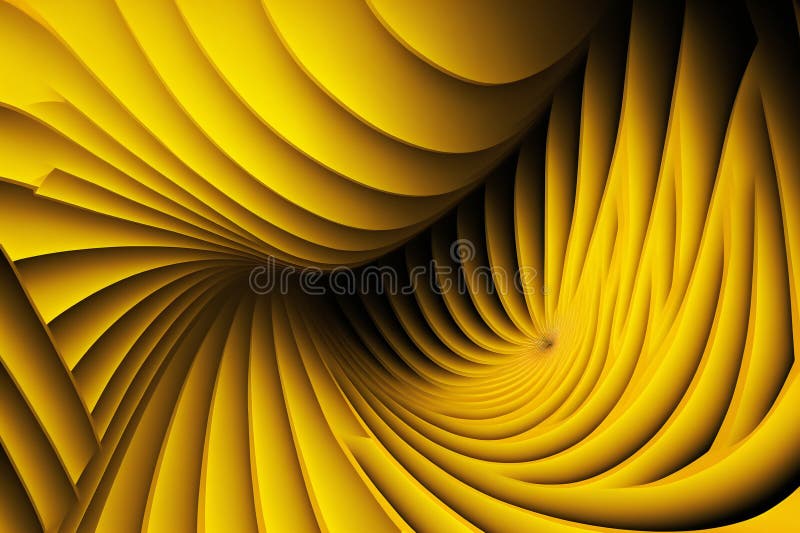 Dynamic Textured Yellow, Creative Digital Illustration, Abstract ...