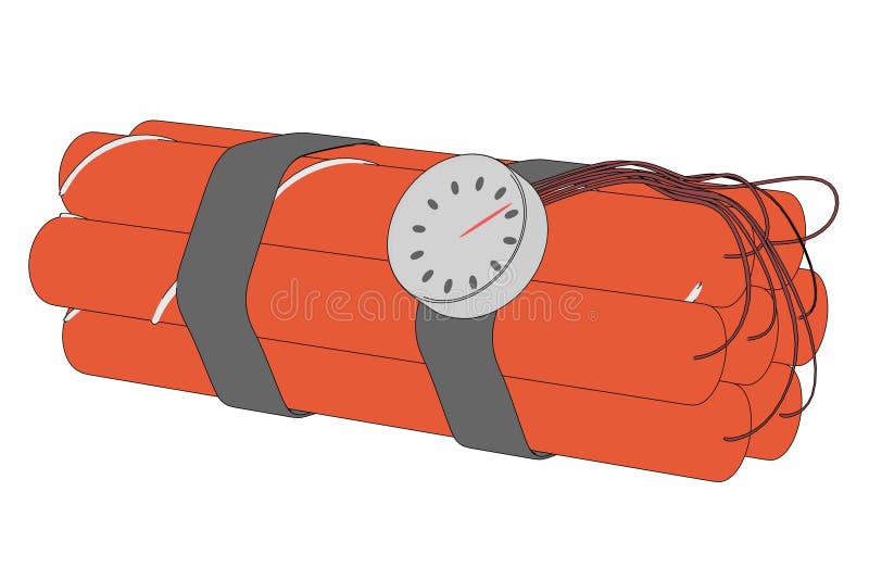 Pack of Dynamite. stock vector. Illustration of fatal - 59071512