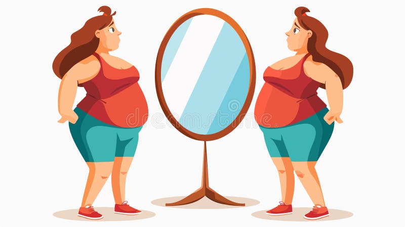 An Illustration of Dysmorphia Psychology Disorder, Focusing on Self ...