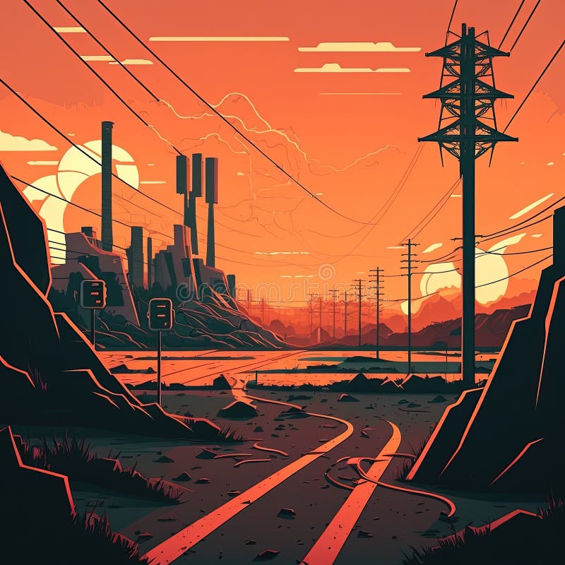 Dystopian Landscape Stock Illustrations – 2,193 Dystopian Landscape ...