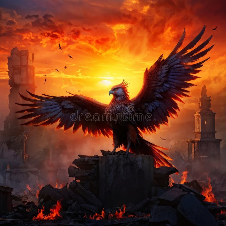 Illustration of a Eagle in the City Stock Illustration - Illustration ...