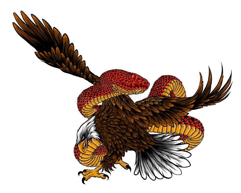 Eagle Eating Snake Logo