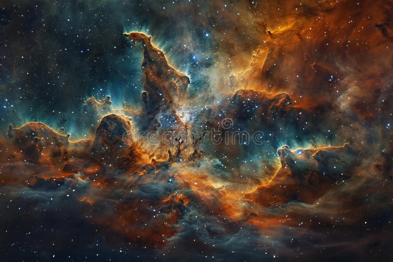The Eagle Nebula, One of the Largest Nebulas Left in the Universe Stock ...
