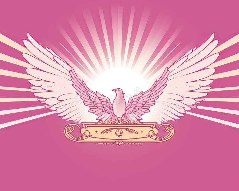 An Illustration of a Pink Monster with Eyes and Teeth Stock ...