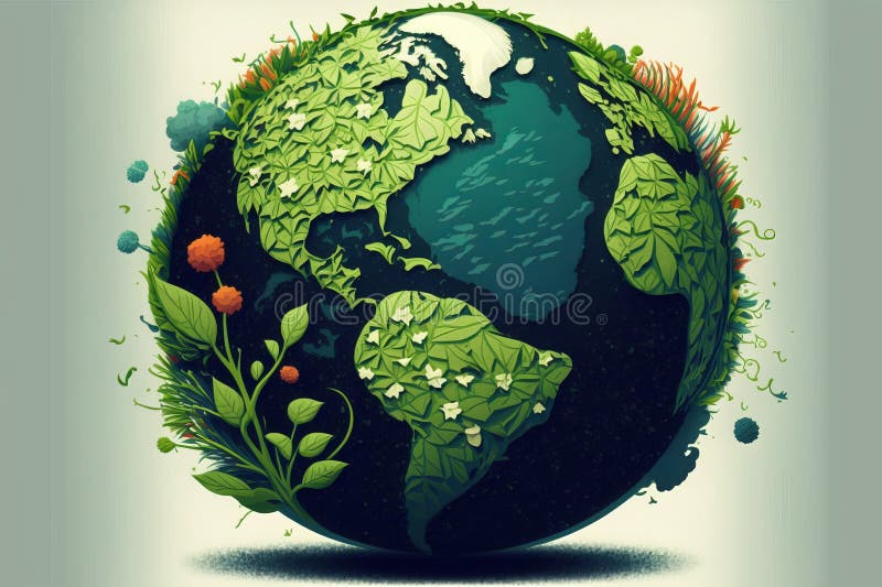 Illustration of Earth Day Banner, for Environment Safety Celebration ...