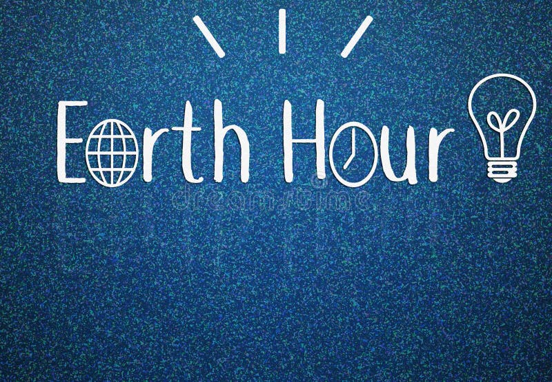 Earth Hour with a Lamp Symbol Stock Image - Image of white, light ...