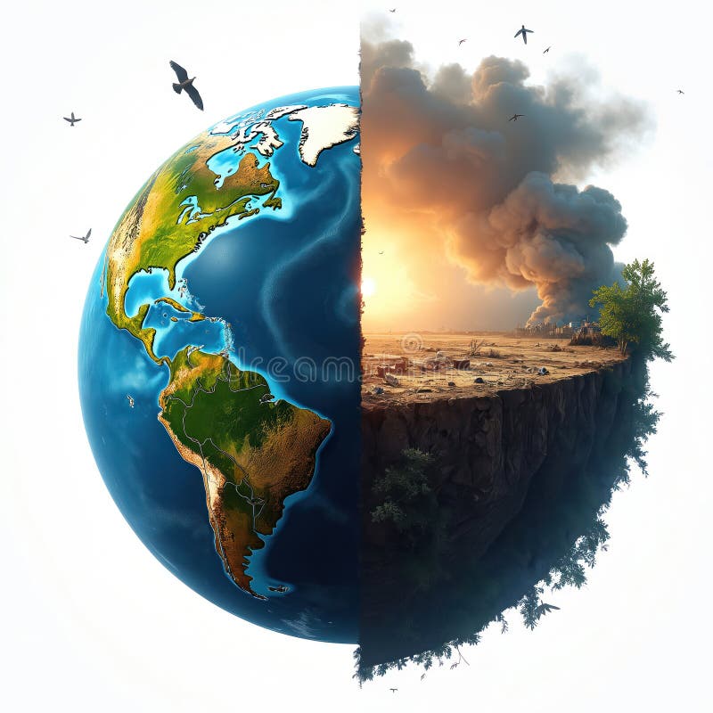 Half Pollution Stock Illustrations – 1,240 Half Pollution Stock ...
