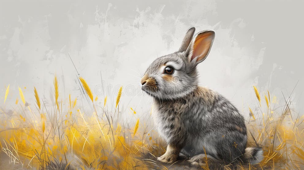 Illustration of an Easter Bunny Stock Illustration - Illustration of ...