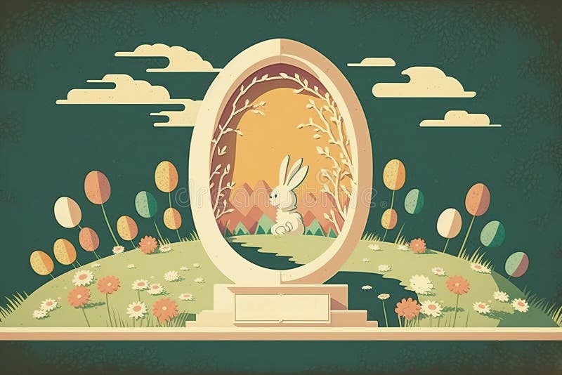 An Illustration for the Easter Sunday Stock Illustration - Illustration ...