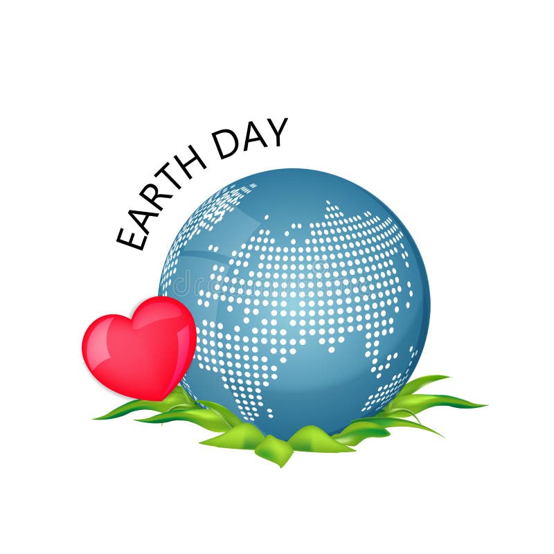 Illustration of an Eco-friendly Green Earth Design Isolated on a White ...