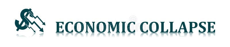 Concept of Economic Collapse Stock Illustration - Illustration of ...