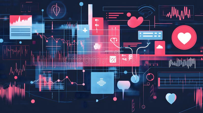 Illustration of Economic Policy Affecting Healthcare. Stock ...