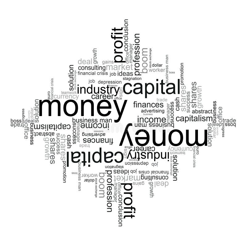 Word Cloud - Money /Bank / Value Stock Vector - Illustration of finance ...