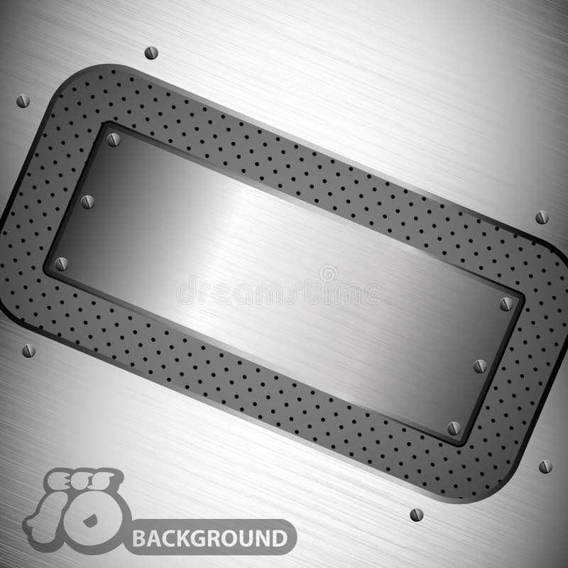 Abstract Metallic Label Concept Background Stock Vector - Illustration ...