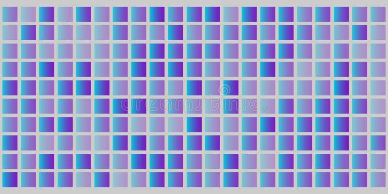 Blue Color Shades and Gradient Samples Pattern, Geometric Mosaic ...
