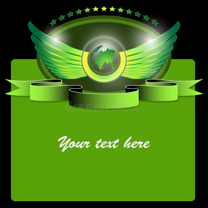 Winged World - Banner Concept Stock Vector - Illustration of banner ...