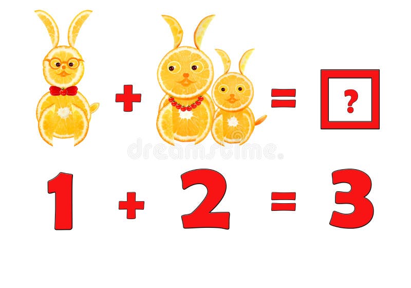 Illustration of Education Mathematics for Preschool Children Stock ...
