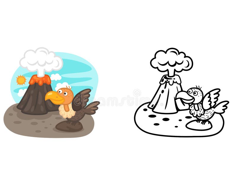 Volcano Vulture Stock Illustrations – 16 Volcano Vulture Stock ...