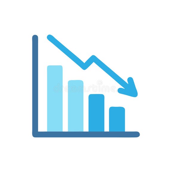 Effective Decline Graph Illustration Stock Vector - Illustration of ...