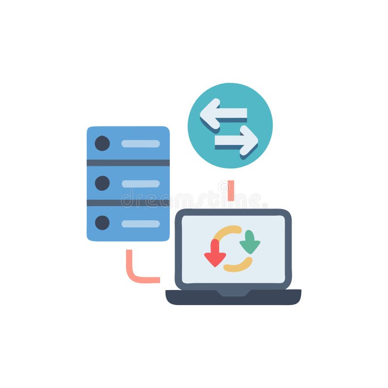 Efficient Data Backup Icon Design Stock Illustration - Illustration of ...