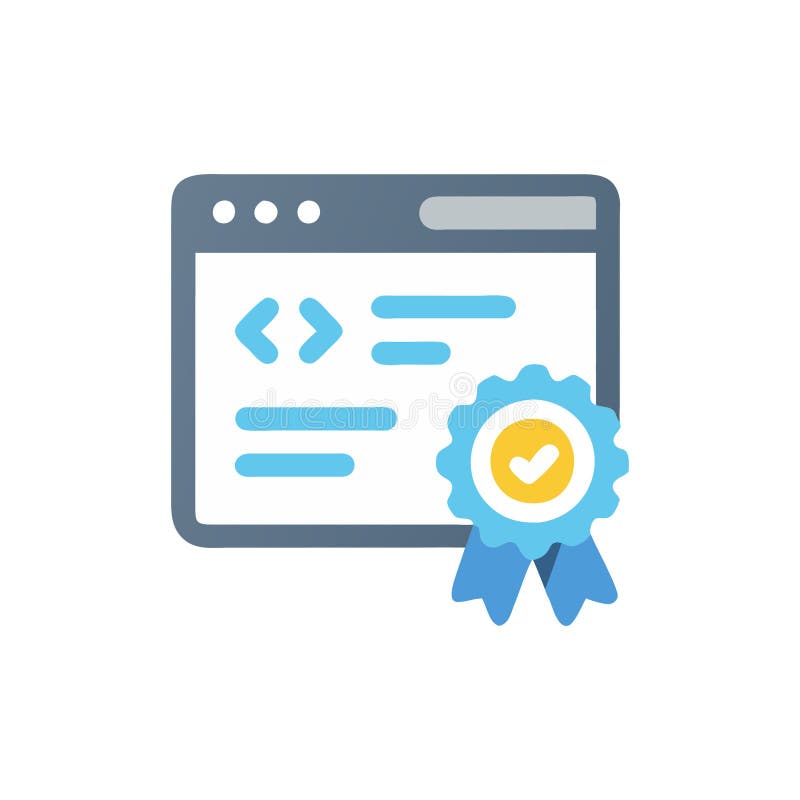 Efficient Software License Icon Stock Illustration - Illustration of ...