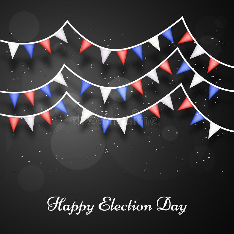 Illustration of Election Day Background Stock Vector - Illustration of ...