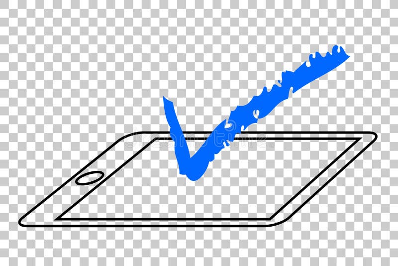 Illustration for Electronic Vote Stock Vector - Illustration of ...