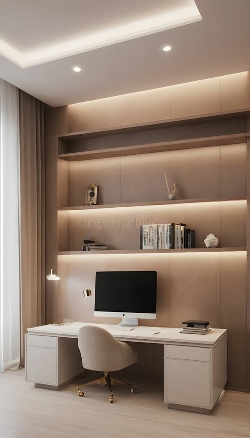 Elegant, Modern, Minimalistic Study Room Design Template for the ...