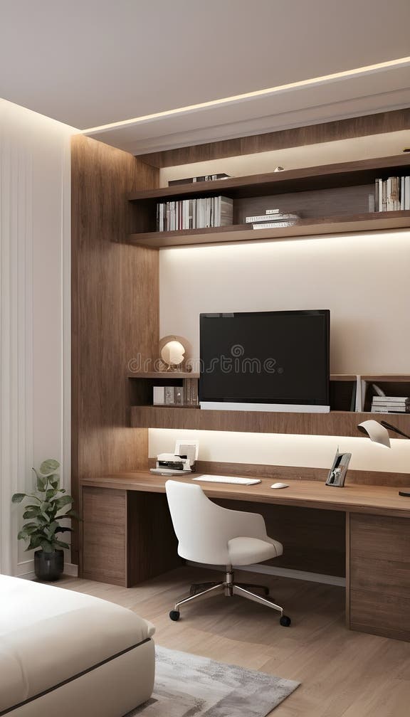 Elegant, Modern, Minimalistic Study Room Design Template for the ...
