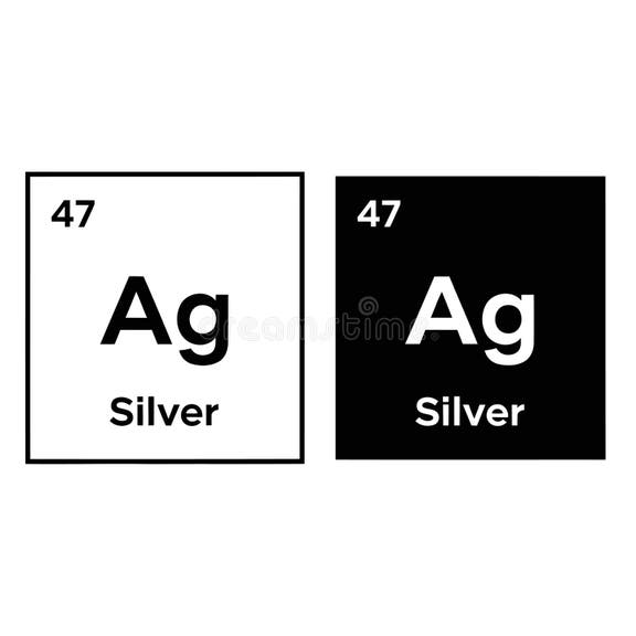 Illustration of the Element Silver from the Periodic Table Stock Vector ...