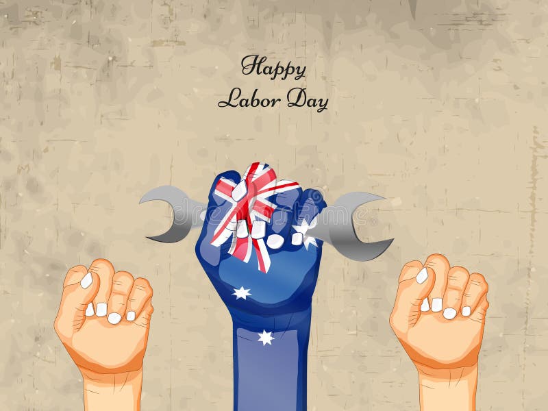 Illustration of Australia Labor Day Background Stock Vector ...