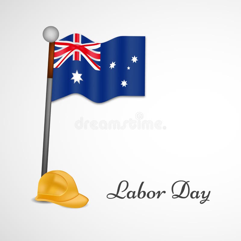 Illustration Of Australia Labor Day Background Stock Vector ...