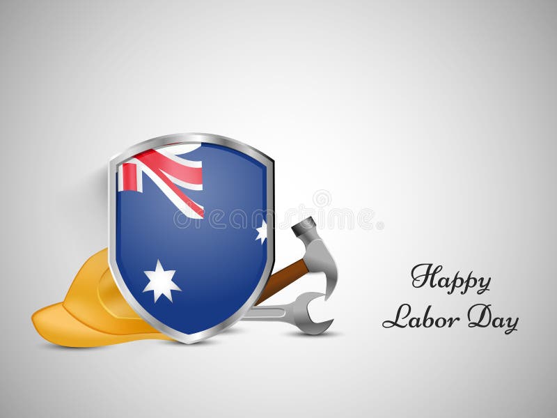 Illustration of Australia Labor Day Background Stock Vector ...