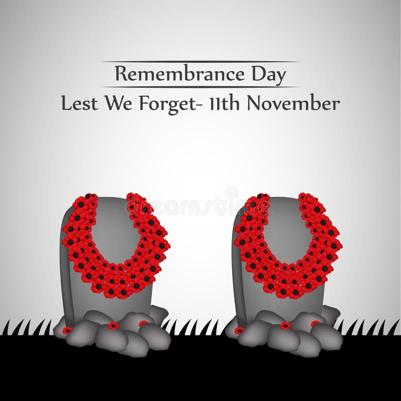 Illustration of Remembrance Day Background Stock Vector - Illustration ...