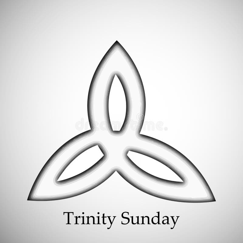 Illustration of Trinity Sunday Background Stock Vector - Illustration ...