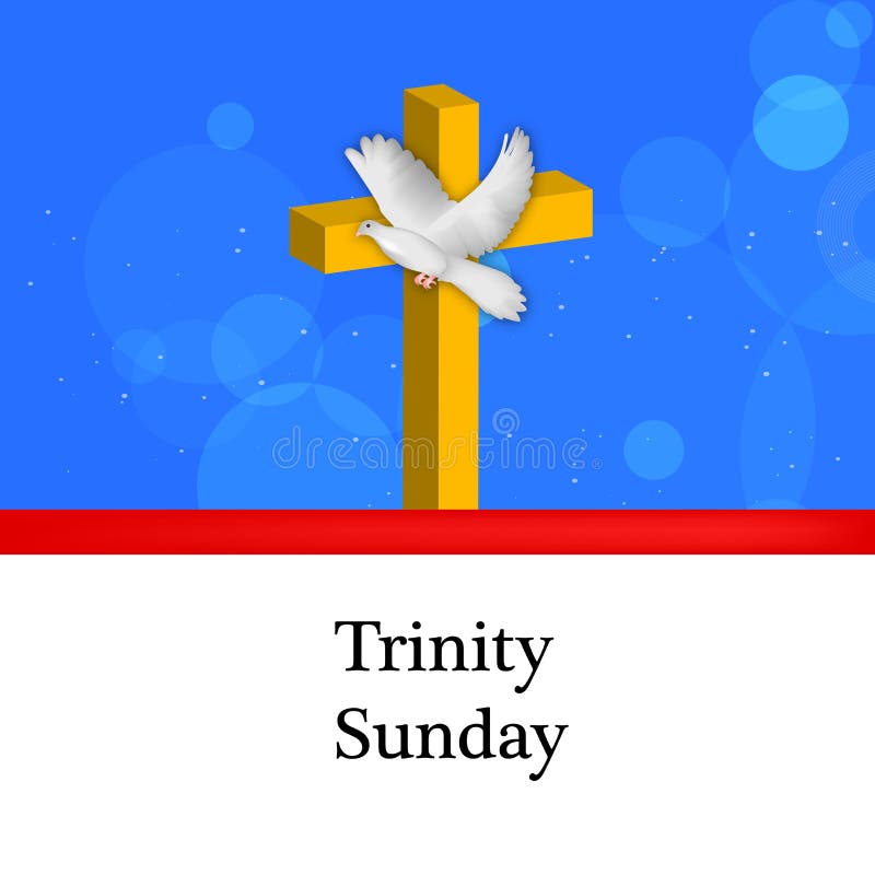 Illustration of Trinity Sunday Background Stock Vector - Illustration ...